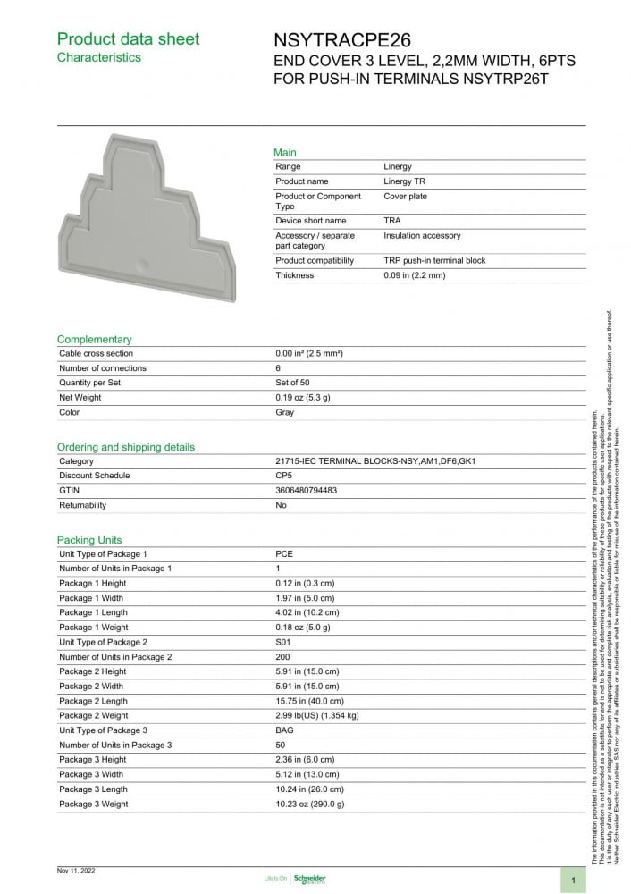 NSYTRACPE26 technical document page 1