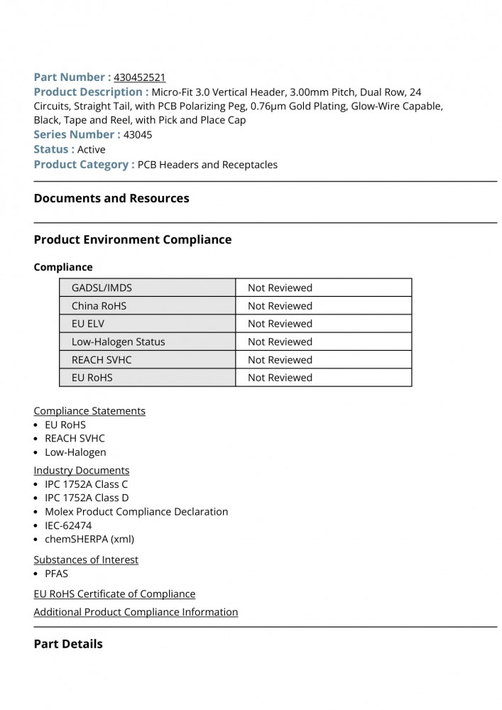Product document preview, page 1