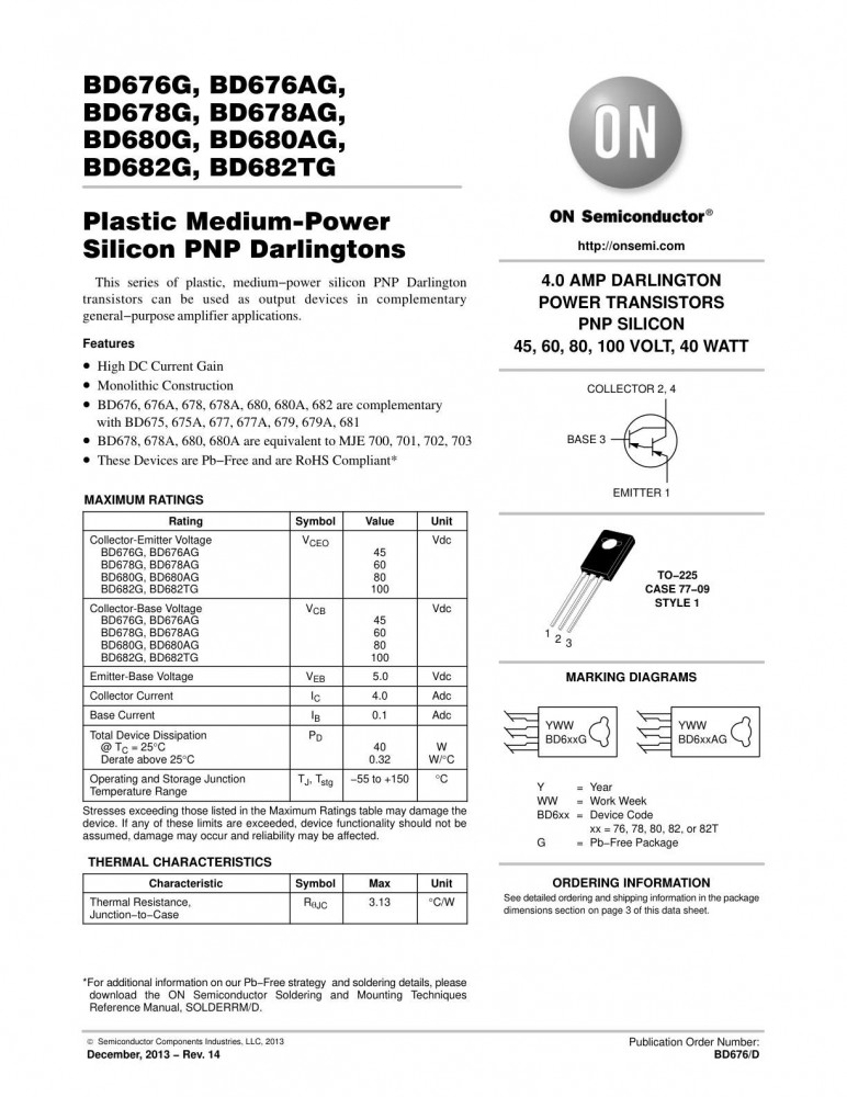 BD682 technical document page 1