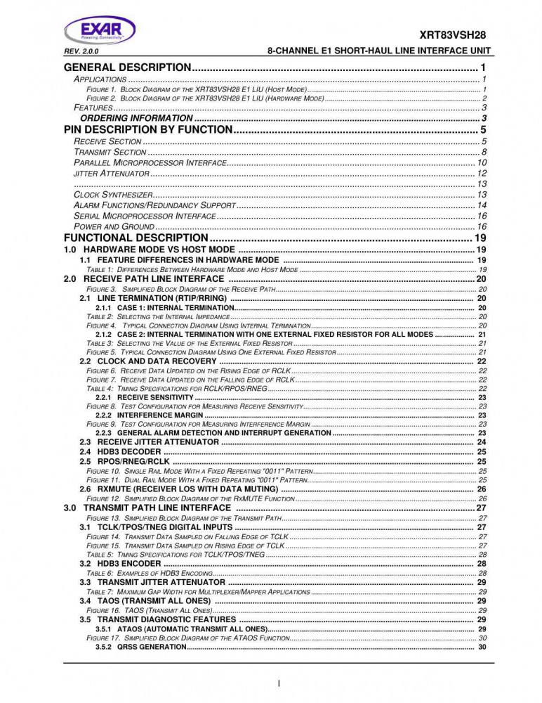 XRT83VSH28IB-F datasheet page 5