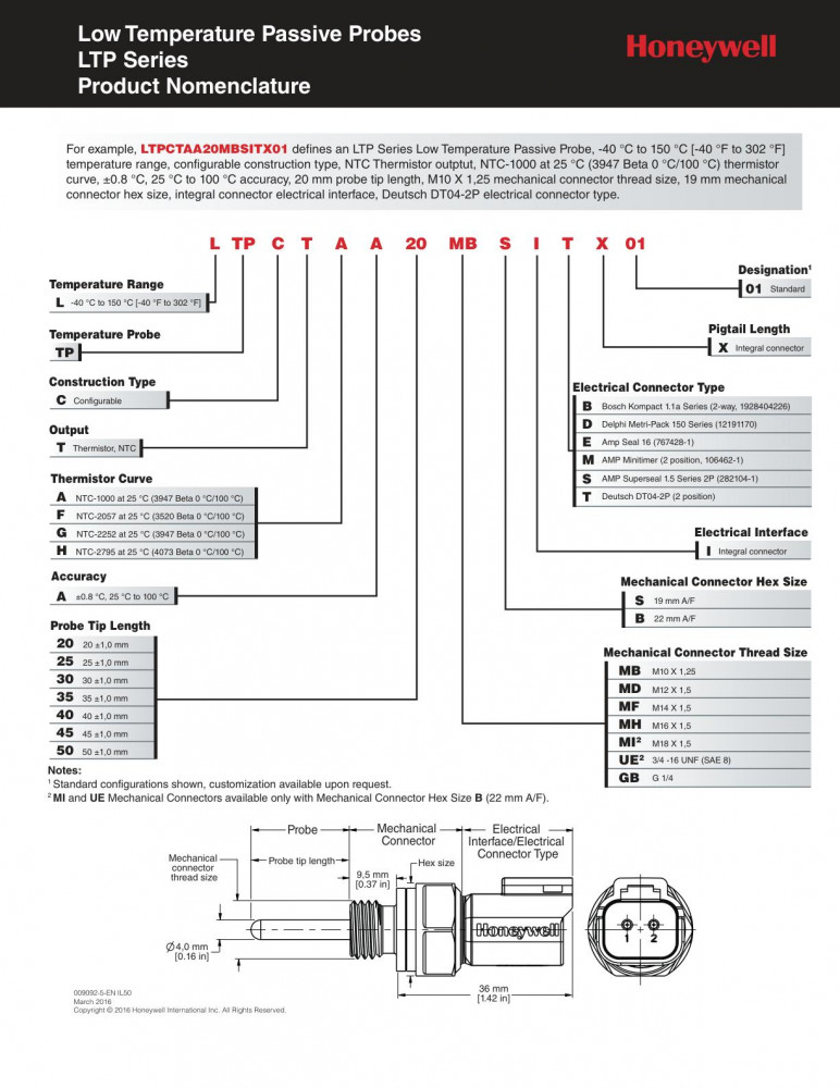 Honeywell LTP Series technical document