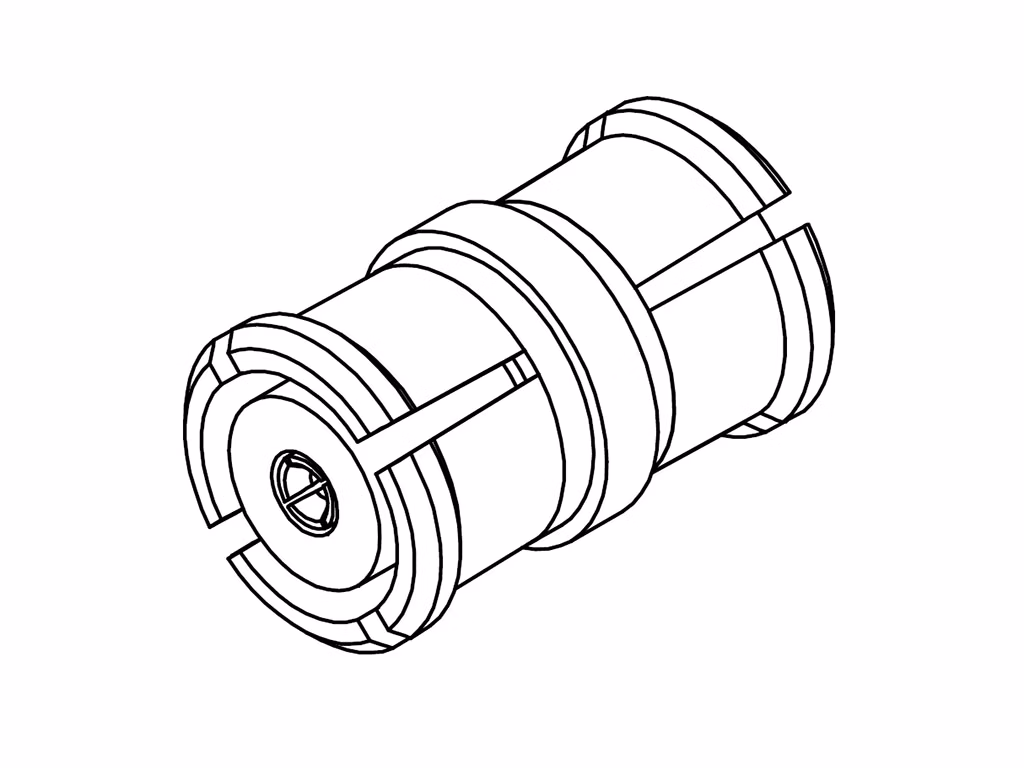 SMP Jack-to-SMP Jack Adapter, Straight, 5.83mm Length, Tray, 50 Ohms