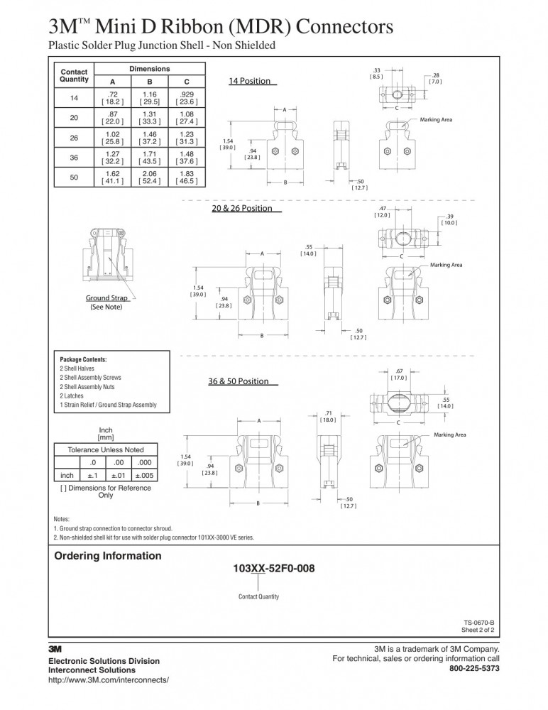 3M 10336-52F0-008 technical document page 2