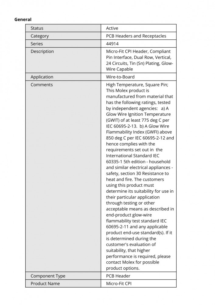 MOLEX 449142401 technical document page 2