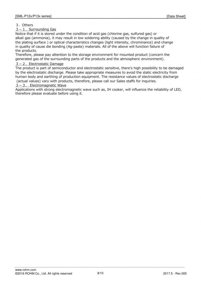 SML-P12YTT86Q technical document page 8