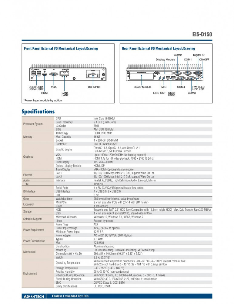EIS-D150-E1DS641 technical document page 3