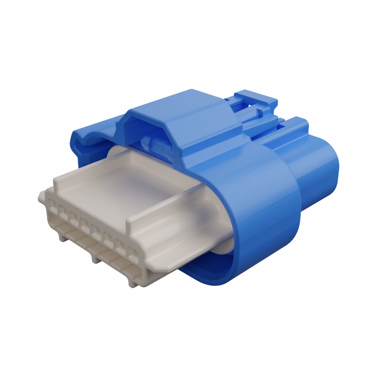 Squba Sealed Receptacle Assembly, 1.80mm Pitch, Single Row, 8 Circuits, Blue for sale