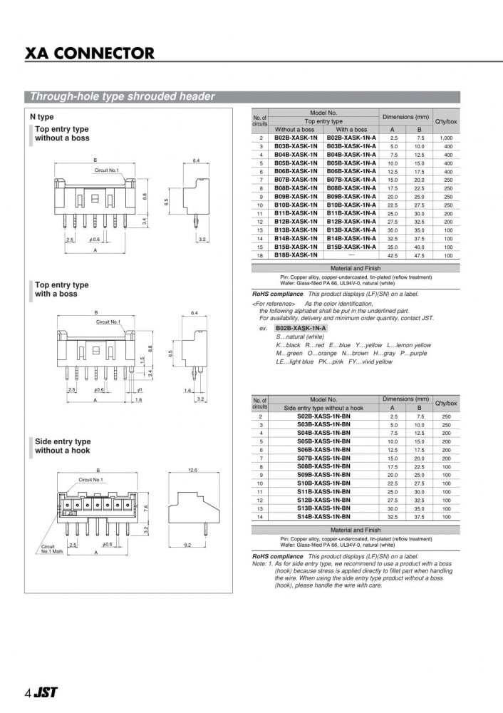 JST XARP-12V datasheet page 4