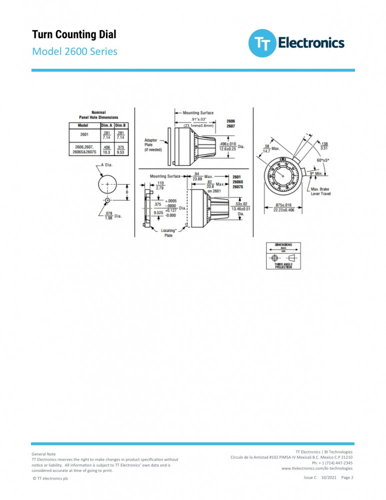 LEA NETWORKS 2607 technical document page 2