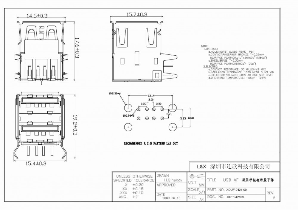 XDUF-0421-09 technical drawing preview