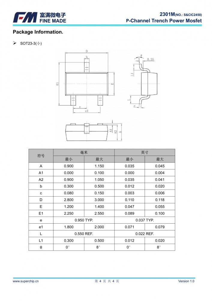 FM 2301M datasheet page 4