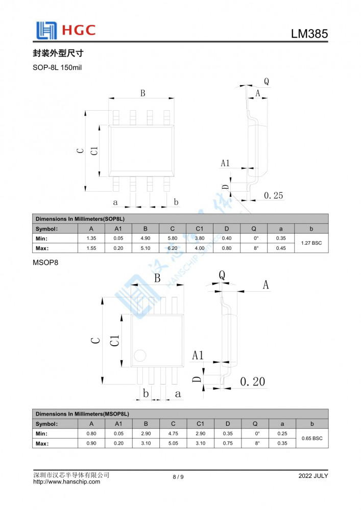 LM385 datasheet page 8