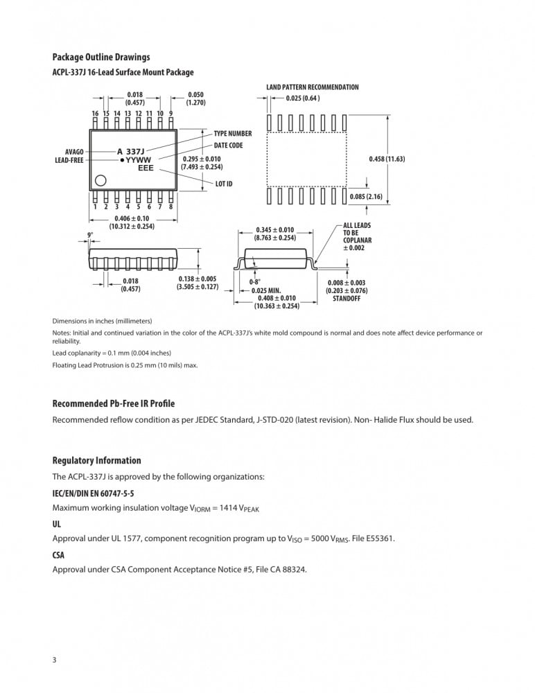 ACPL-337J-500E datasheet page 3