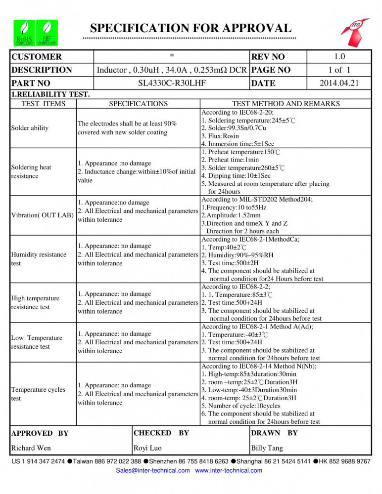 SL4330C datasheet page 7