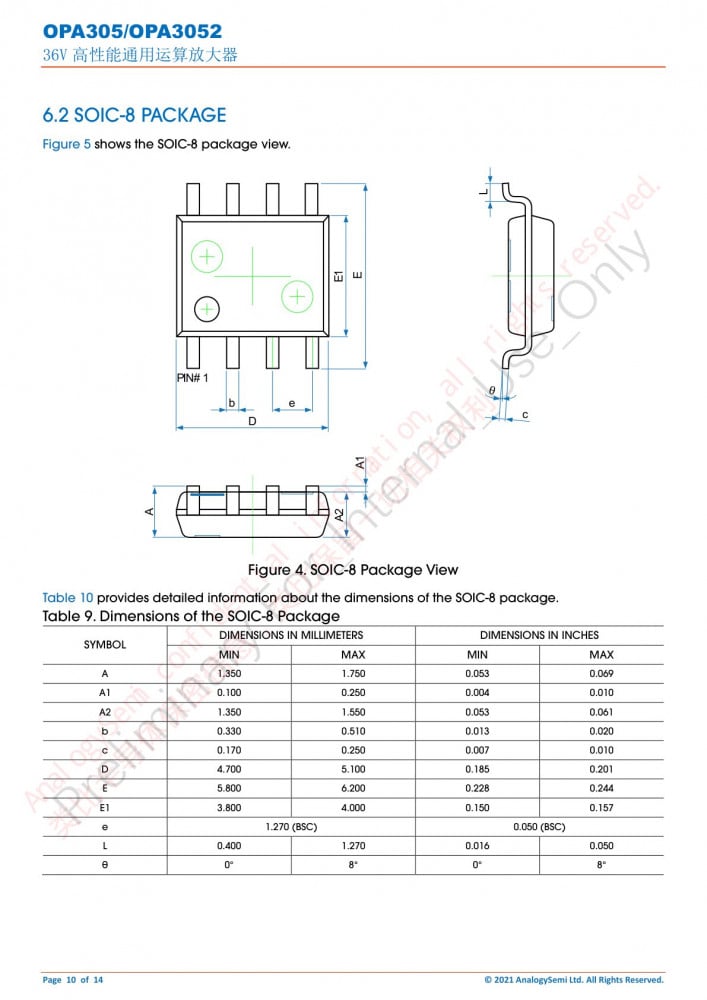 OPA305 datasheet page 10