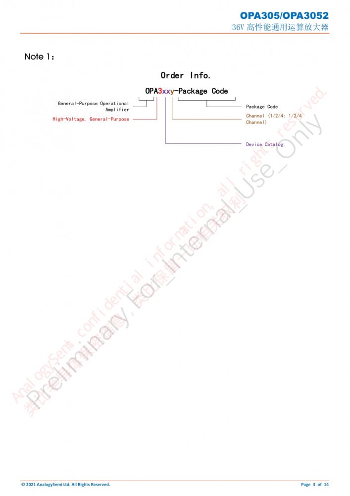 OPA305 datasheet page 3