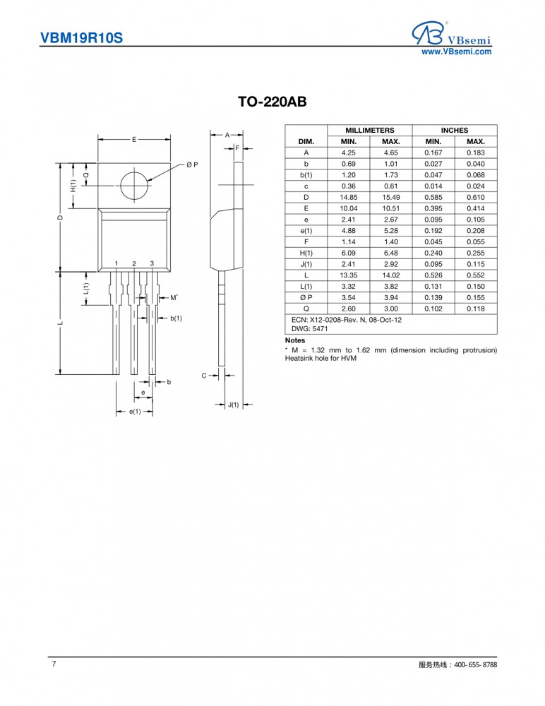 VBM19R10S datasheet page 7