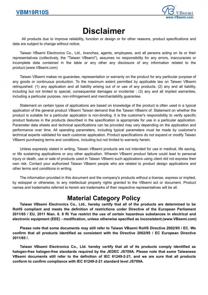 VBM19R10S datasheet page 8