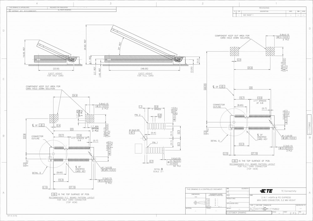 TE Connectivity 1775862 drawing sheet 2