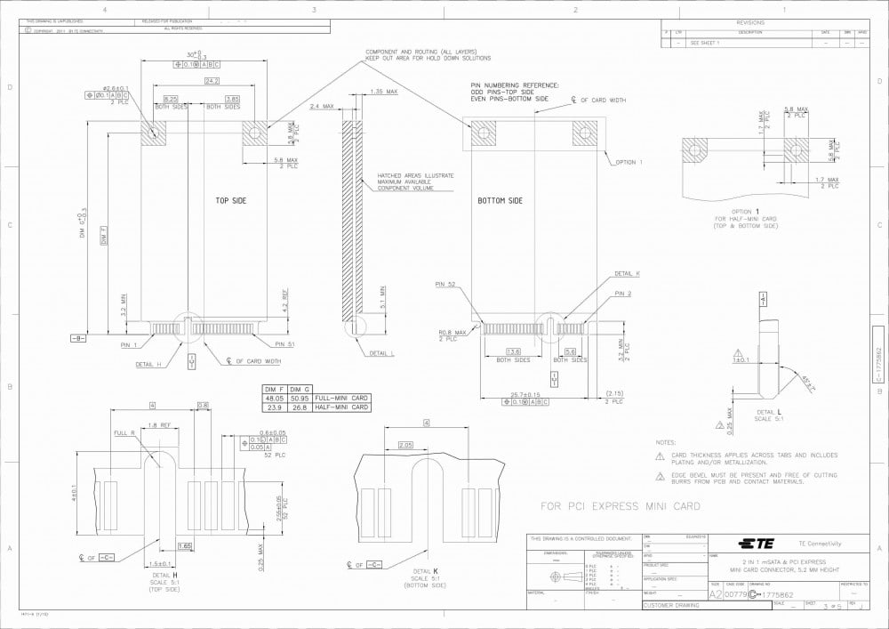 TE Connectivity 1775862 drawing sheet 3