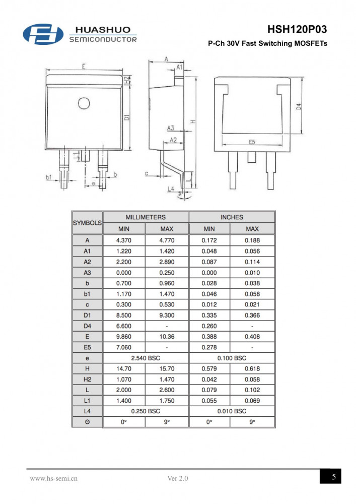 HSH120P03 datasheet page 5