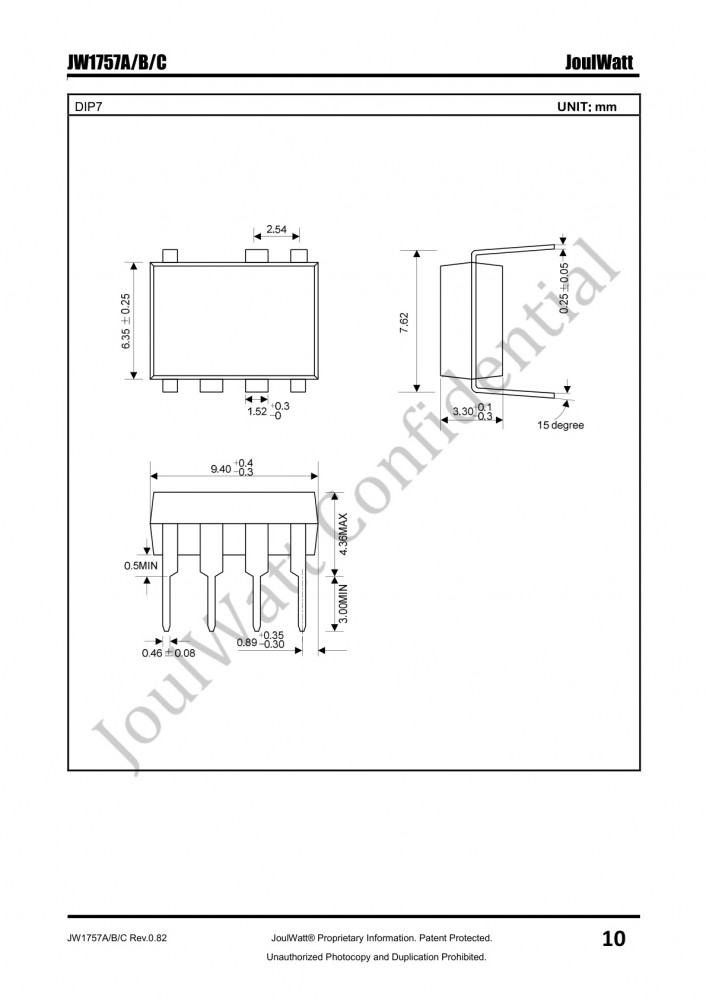 JW1757C datasheet page 10