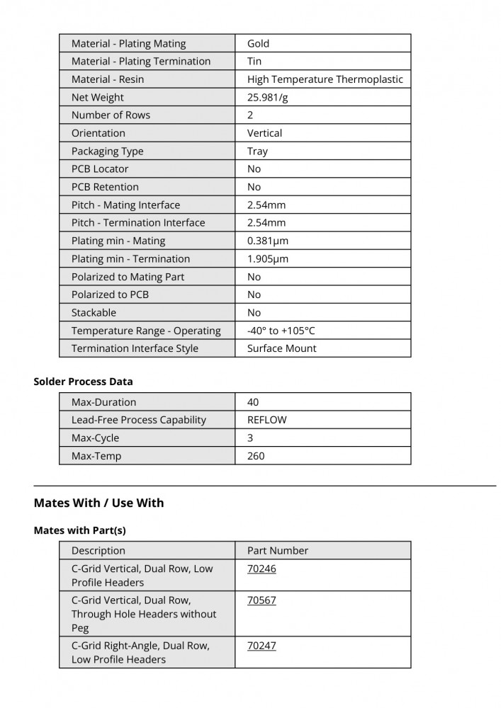 MOLEX 15453160 technical document image 3