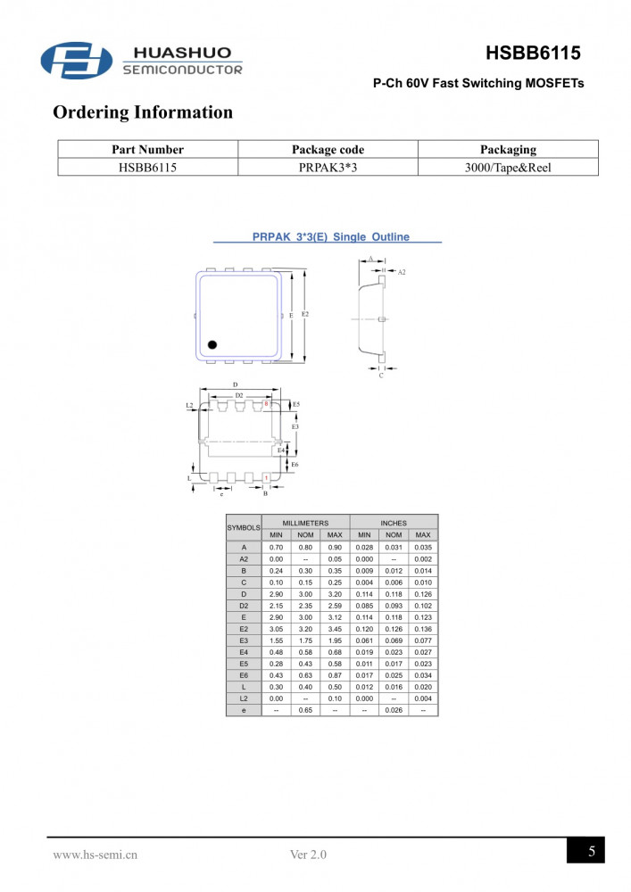 HSBB6115 datasheet page 5