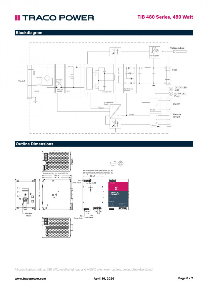 TIB 480 Series datasheet page 6