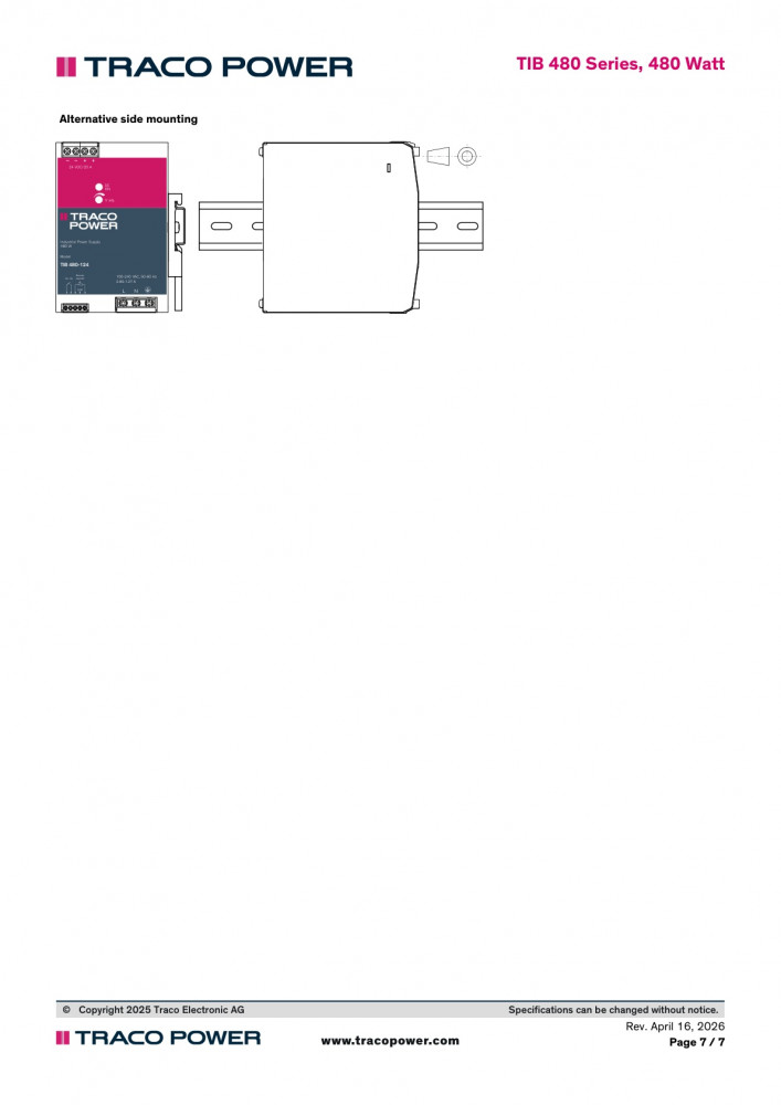 TIB 480 Series datasheet page 7