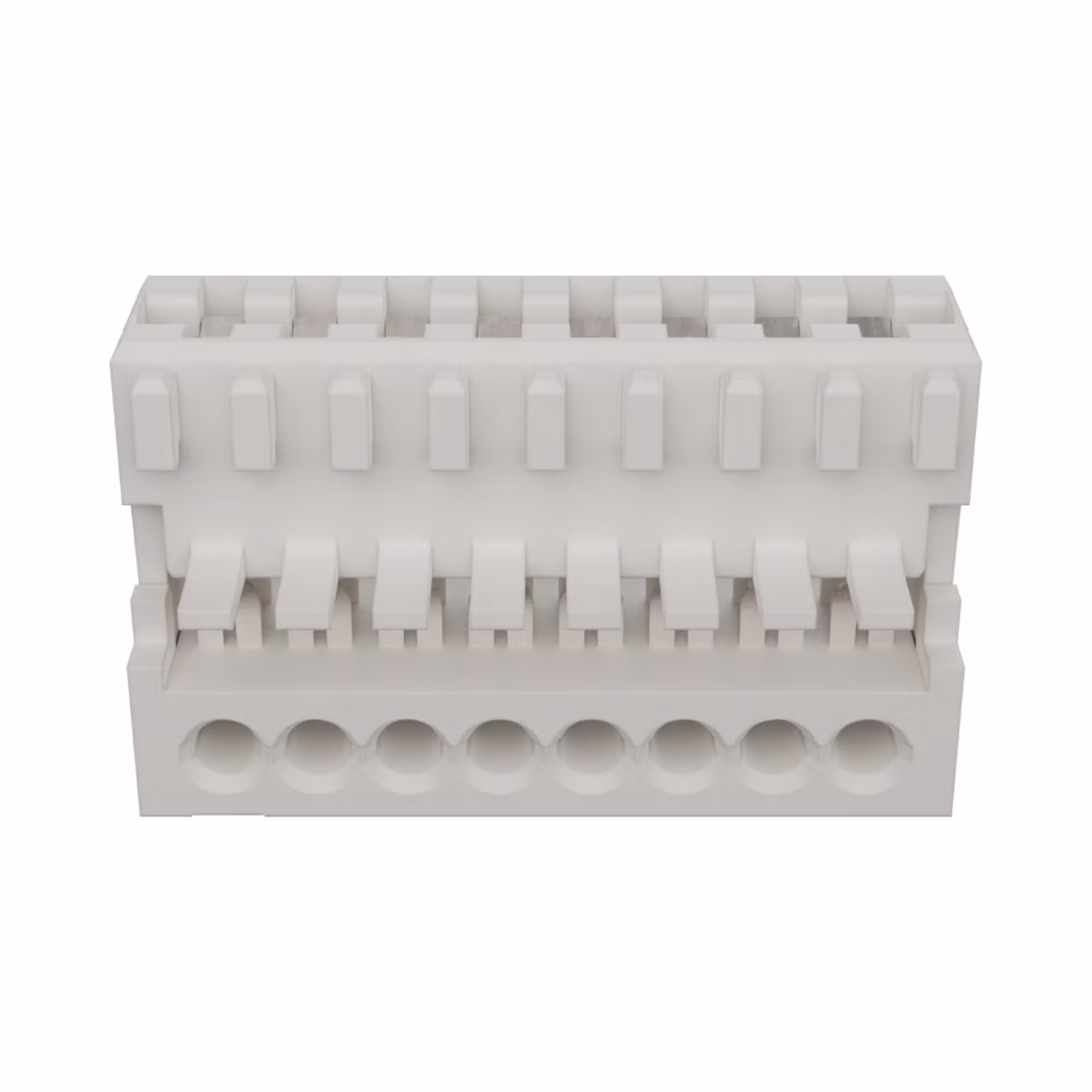 Appli-Mate RAST 2.5 IDT Housing, 2.50mm Pitch, Female, 8 Circuits, Beaded Terminal, All Position Keys, Slotted Endwalls for sale