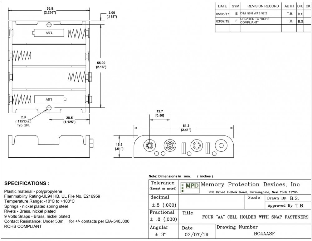 MPD BC4AASF technical drawing preview