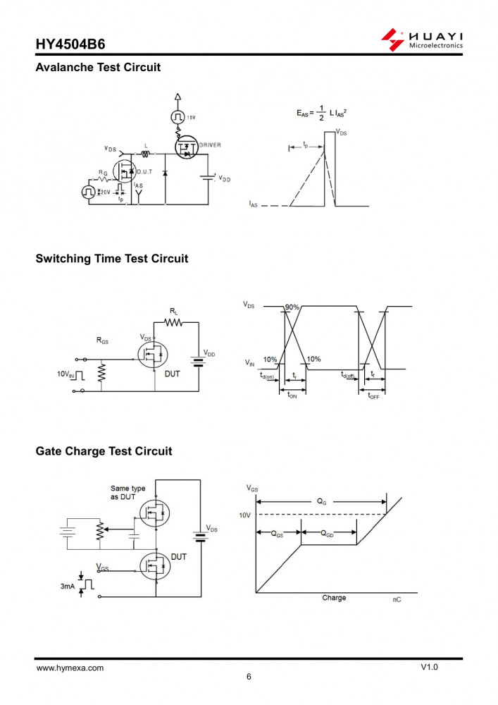 HY4504B6 datasheet page 6