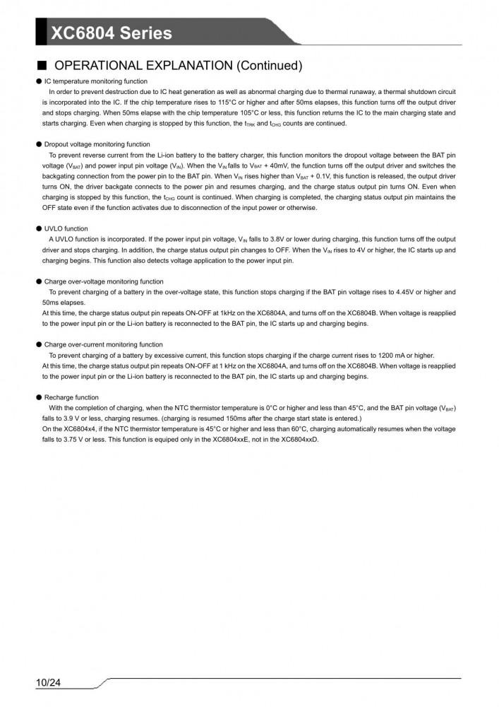 XC6804A3E1QR-G datasheet page 10