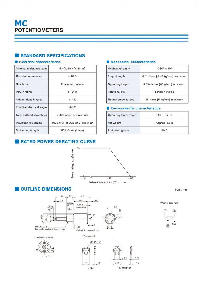 Nidec MC1003-000-502 technical document page 2