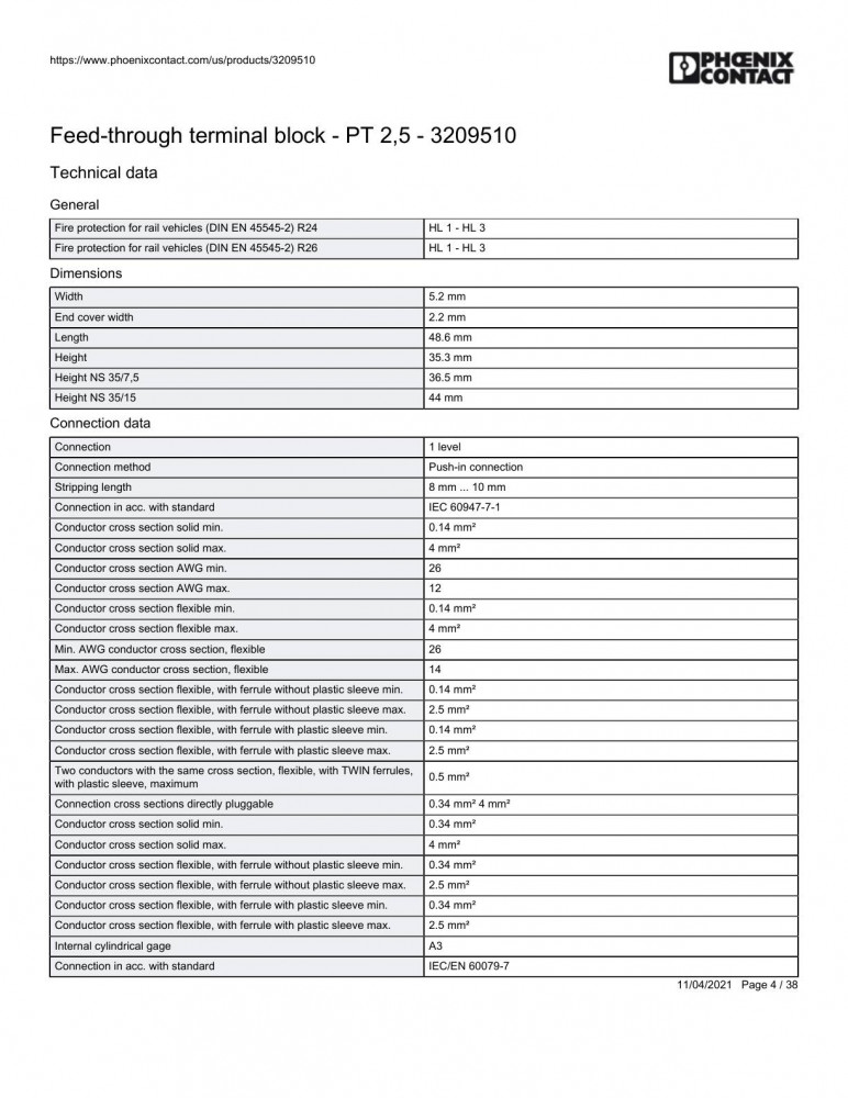 PT 2,5 technical document page 4