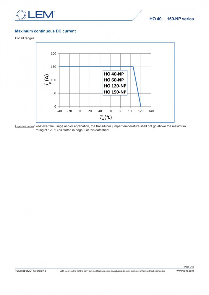 LEM HO-NP datasheet page 9