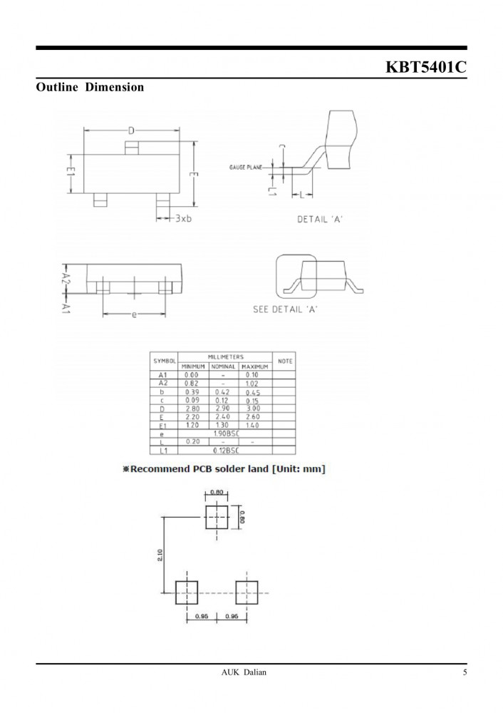 KBT5401C datasheet page 5