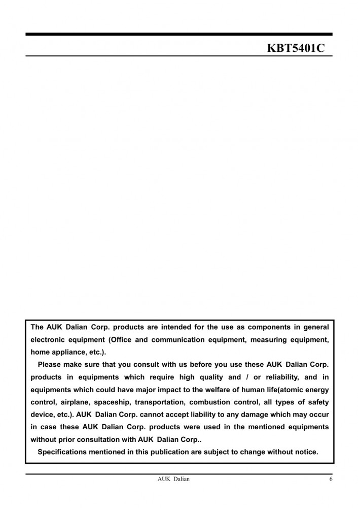 KBT5401C datasheet page 6