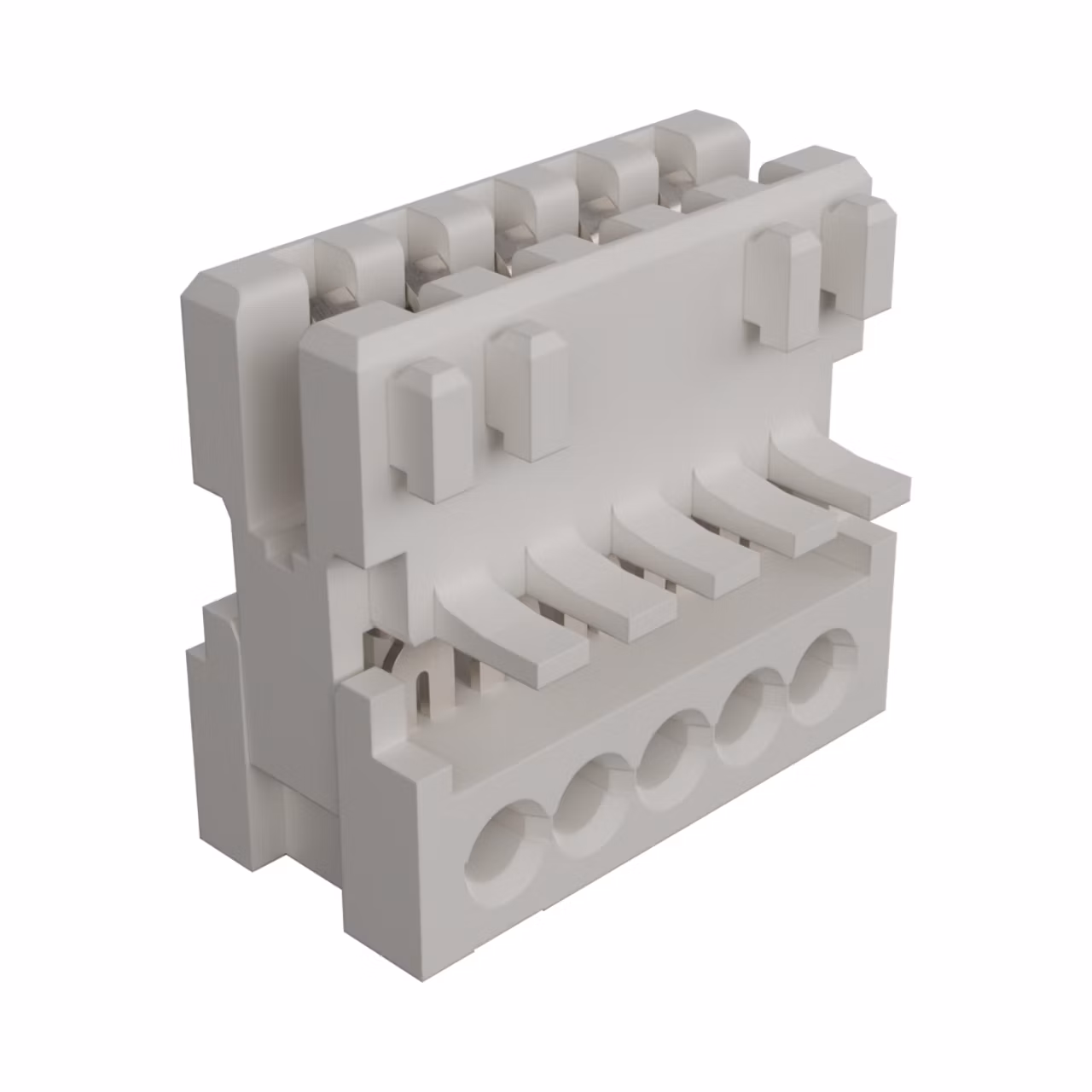 Appli-Mate RAST 2.5 Female Connector, 2.50mm Pitch, 5 Circuits, Positions C & D Removed, Open Endwalls for sale