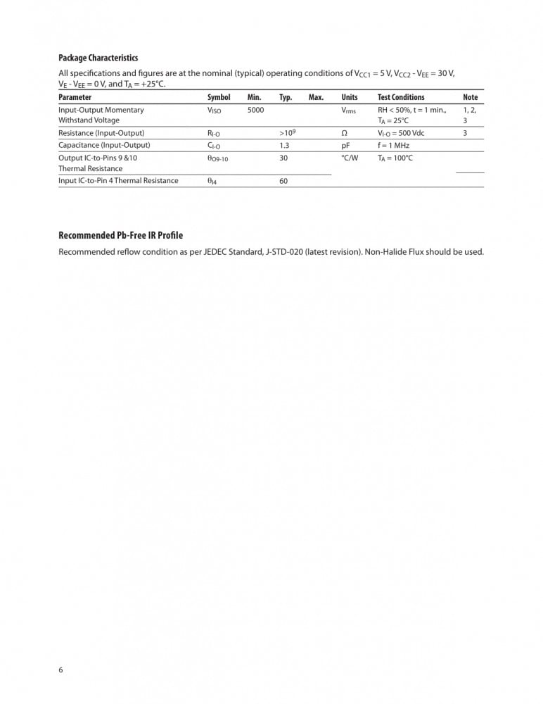 HCPL-316J-500E datasheet page 6