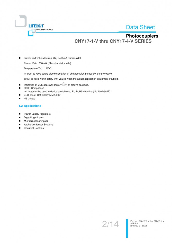 CNY17-3 datasheet page 3