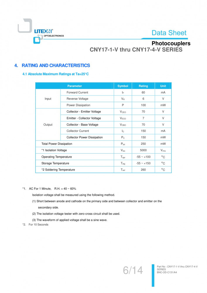 CNY17-3 datasheet page 7