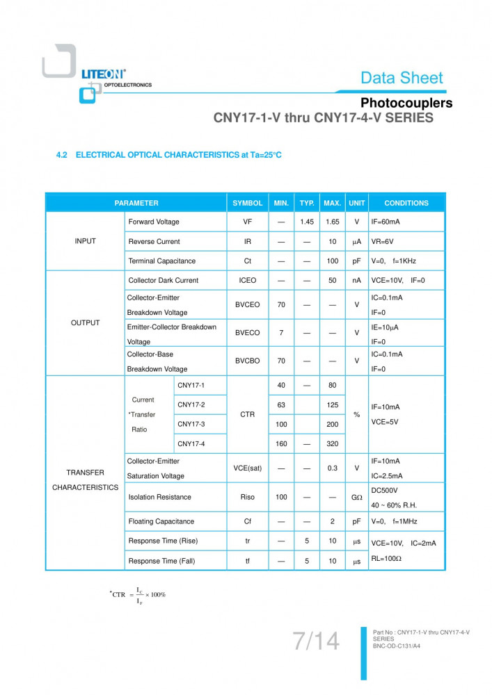 CNY17-3 datasheet page 8