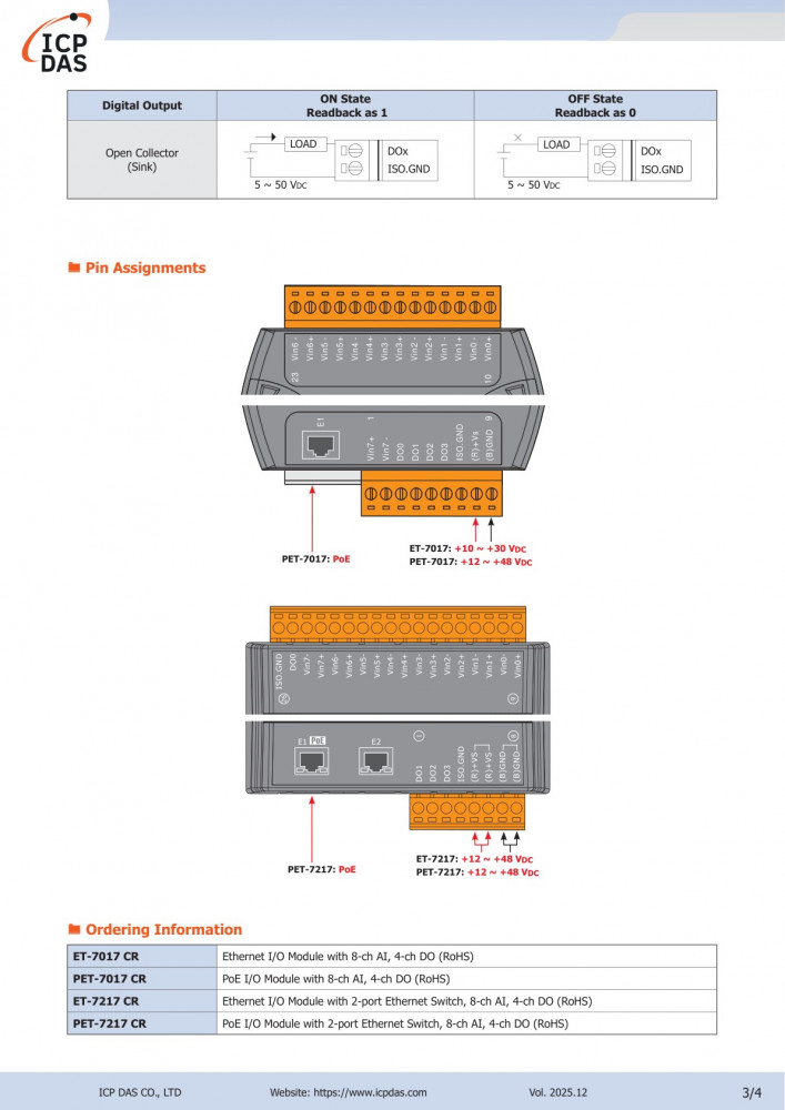 PET-7017 documentation page 3
