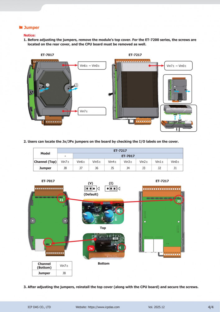 PET-7017 documentation page 4