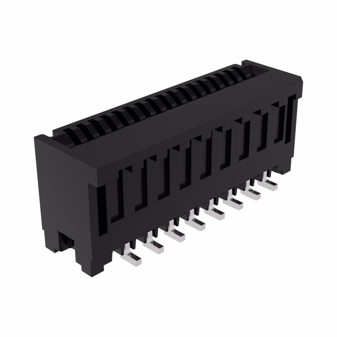 Easy-On FFC/FPC Connector, 0.50mm Pitch, Surface Mount, Vertical, Non-ZIF, Standard Footprint, Tin Bismuth Plating, Short Terminal Type, Black, 17 Circuits for sale