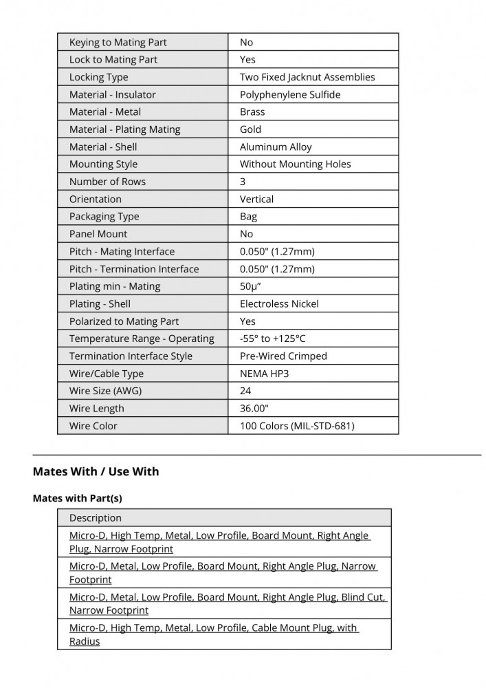 MQ-322-051-261-22WD technical document page 2