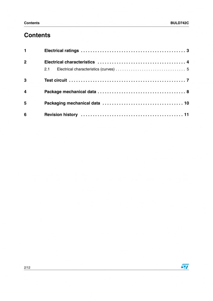 BULD742CT4 datasheet page 2