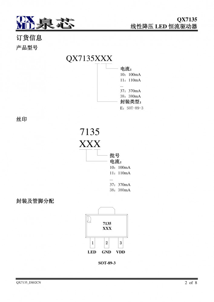 QX7135E12 datasheet page 2
